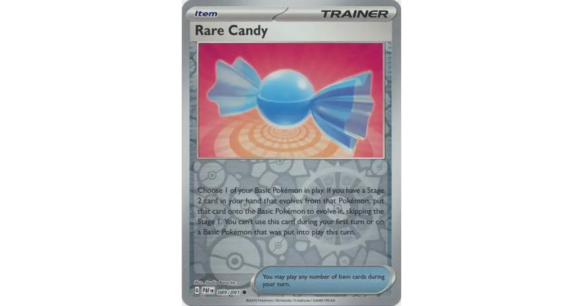 165089 Rare Candy - 089/091 - Common Reverse Holo