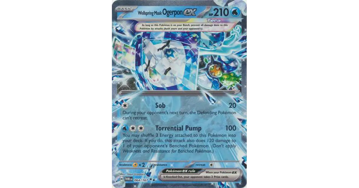 18064 Wellspring Mask Ogerpon ex - 064/167 - Ultra Rare