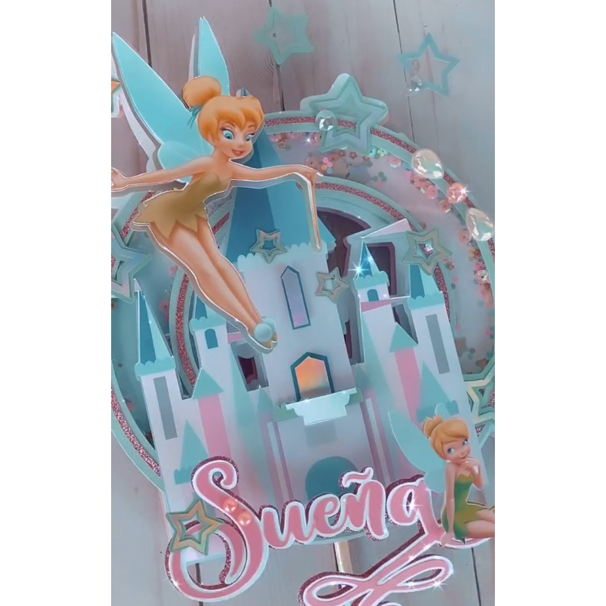 ARQUIVO DE CORTE TOPO DE BOLO TINKER BELL SININHO #06 - STUD