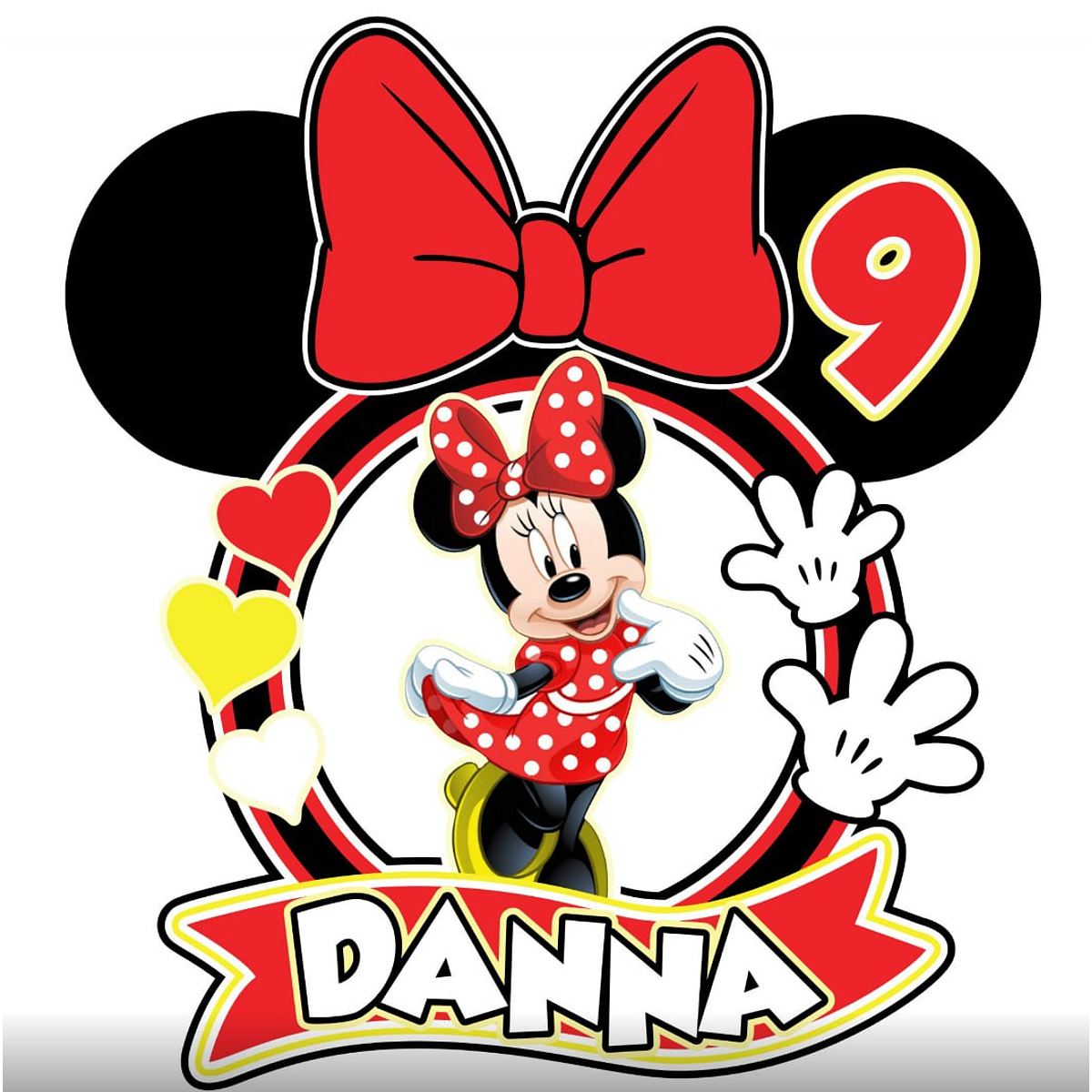 Arquivo de Corte Silhouette Topo de Bolo Minnie #10 - Studio