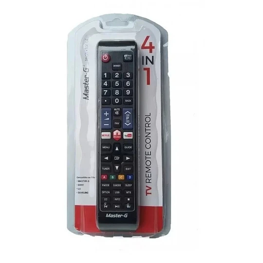 Control Remoto Universal 4 In 1 Master G Por Mayor
