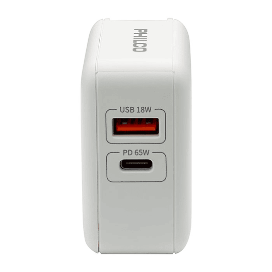 Cargador Super Rapido Philco 60W PD Por Mayor