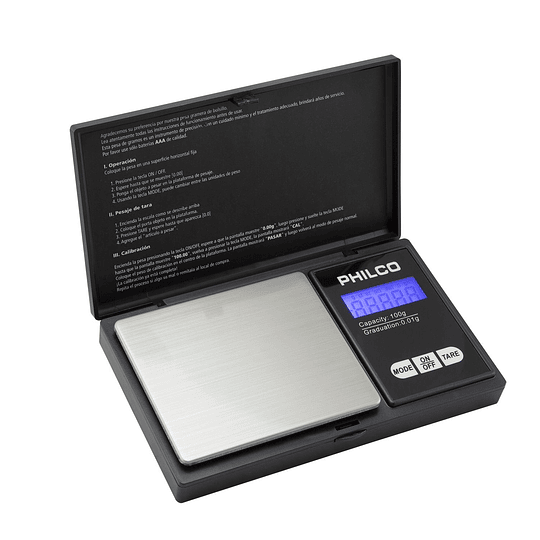 Mini Pesa Digital Gramera 0.01 a 100gr Philco Por Mayor