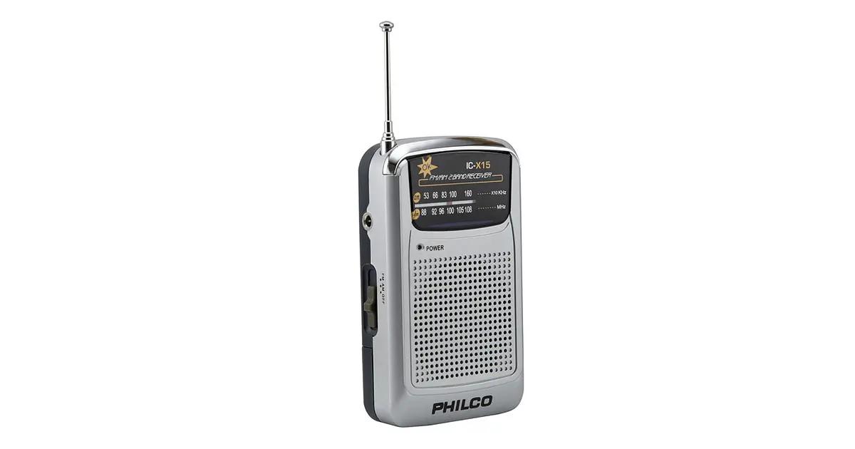 Radio a Pilas Philco ICX-15 Fm/Am Portable de Bolsillo Mayor