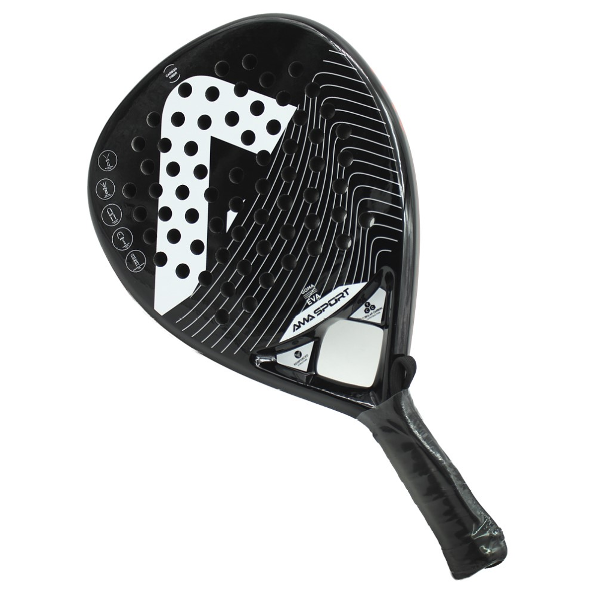 Pala De Padel Ama Sport P42 Fibra De Carbono Reforzada Mayor