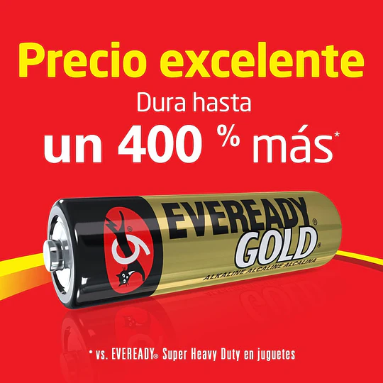 Pack 20 Pilas Eveready AA Alcalina Tira Prepicada Por Mayor