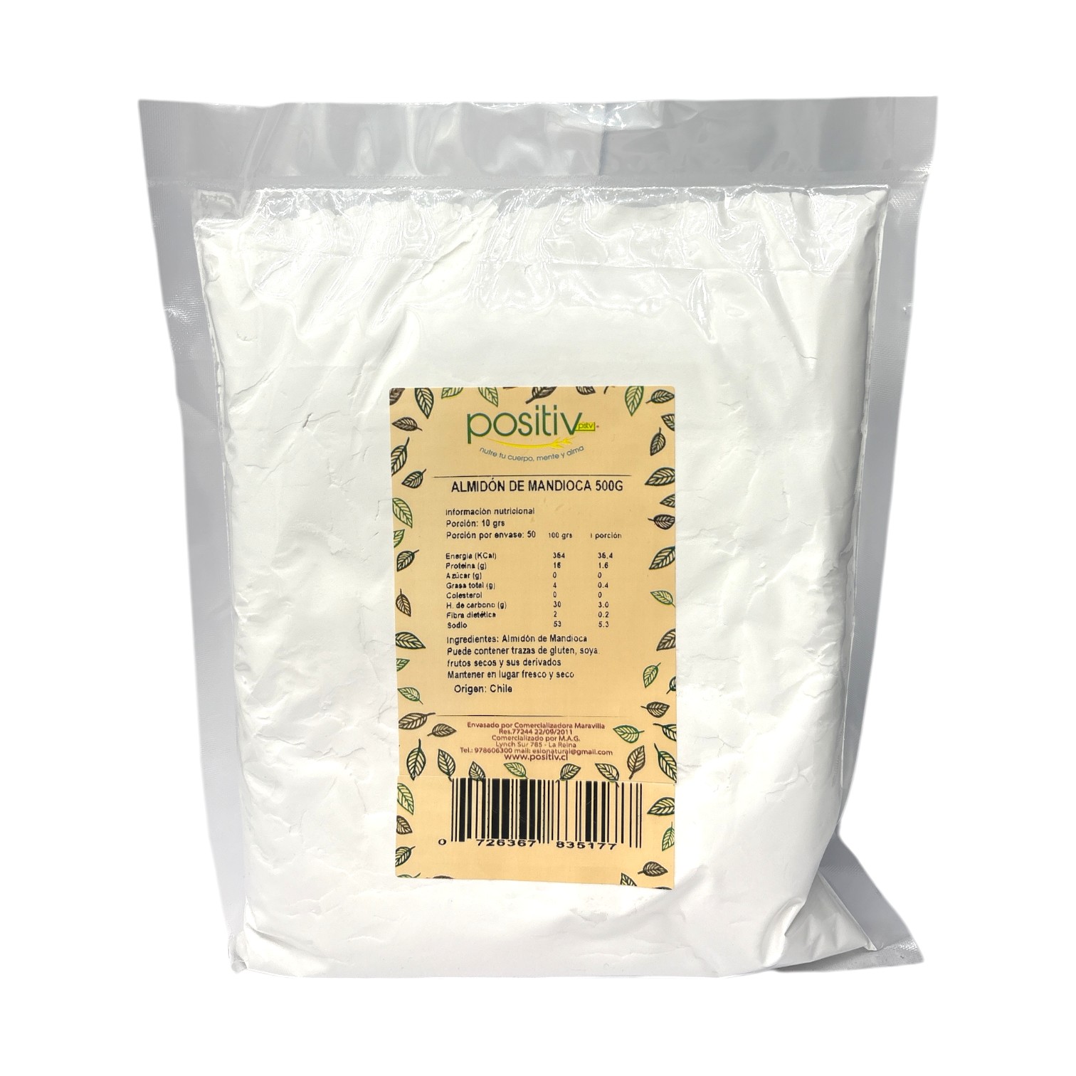 Almidón de mandioca 500gr Positiv