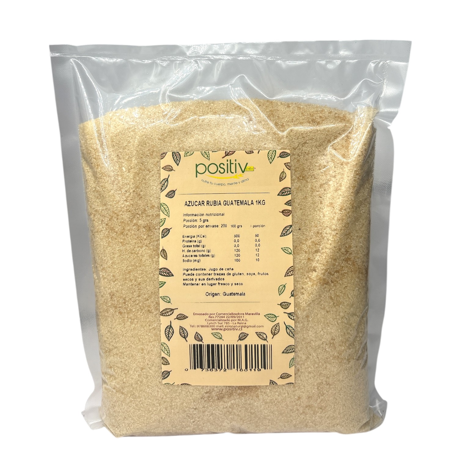 Azúcar Rubia de Guatemala 1kg Positiv