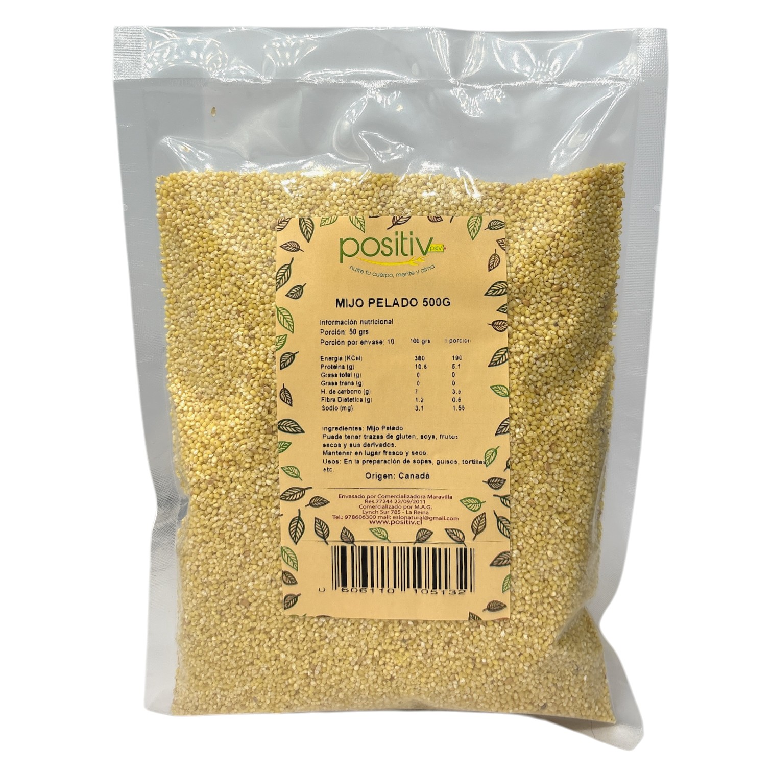 Mijo pelado 500gr Positiv