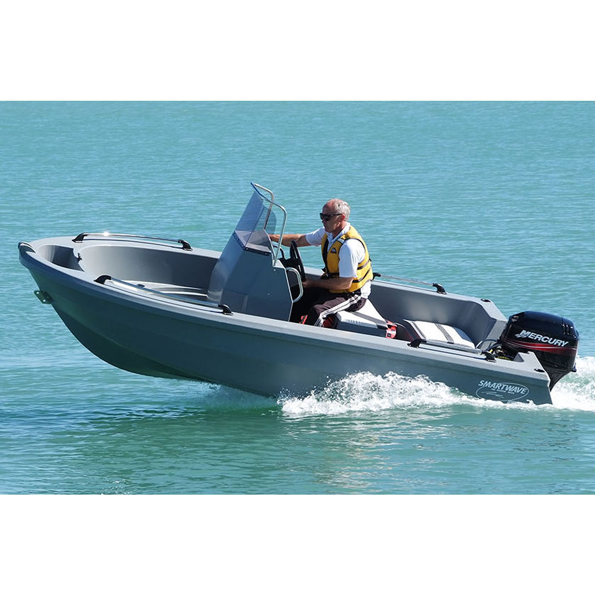 Lancha PE Smartwave 4200 FULL 40 HP y trailer