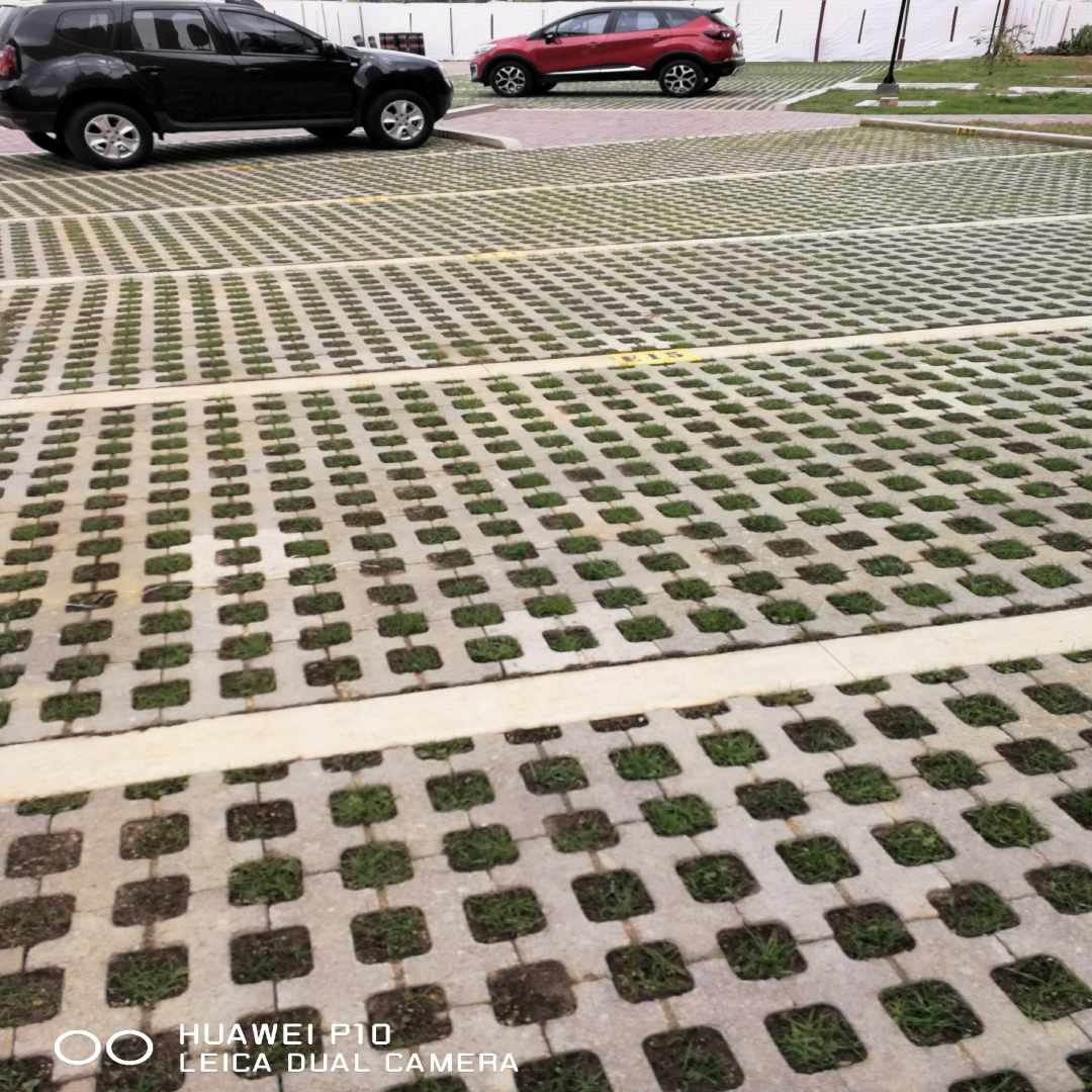 Gramoquín 30x30x8 | Ecológico Para Parqueaderos y senderos