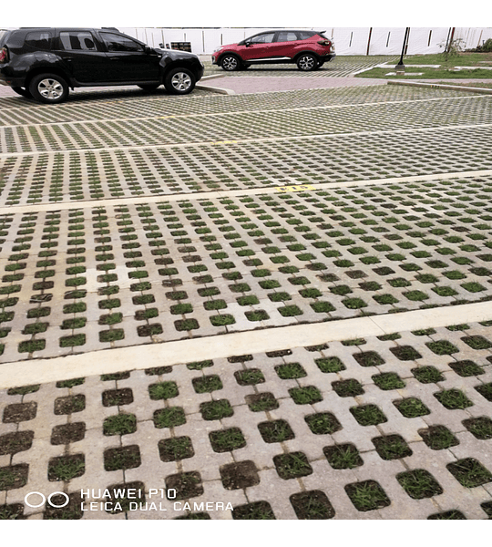 Gramoquín 30x30x8 | Ecológico Para Parqueaderos y senderos