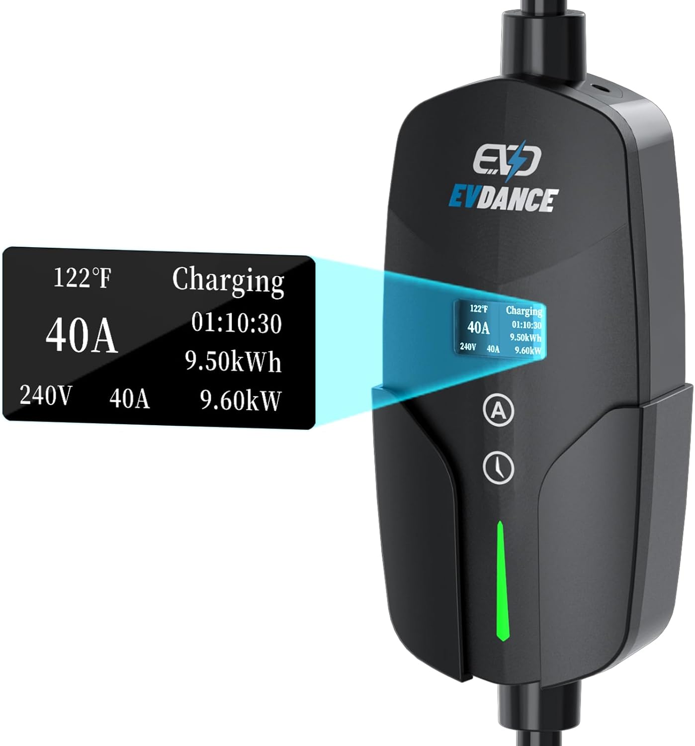 Cargador EV de nivel 2 (40 amperios, 240 V, NEMA 14-50P),...