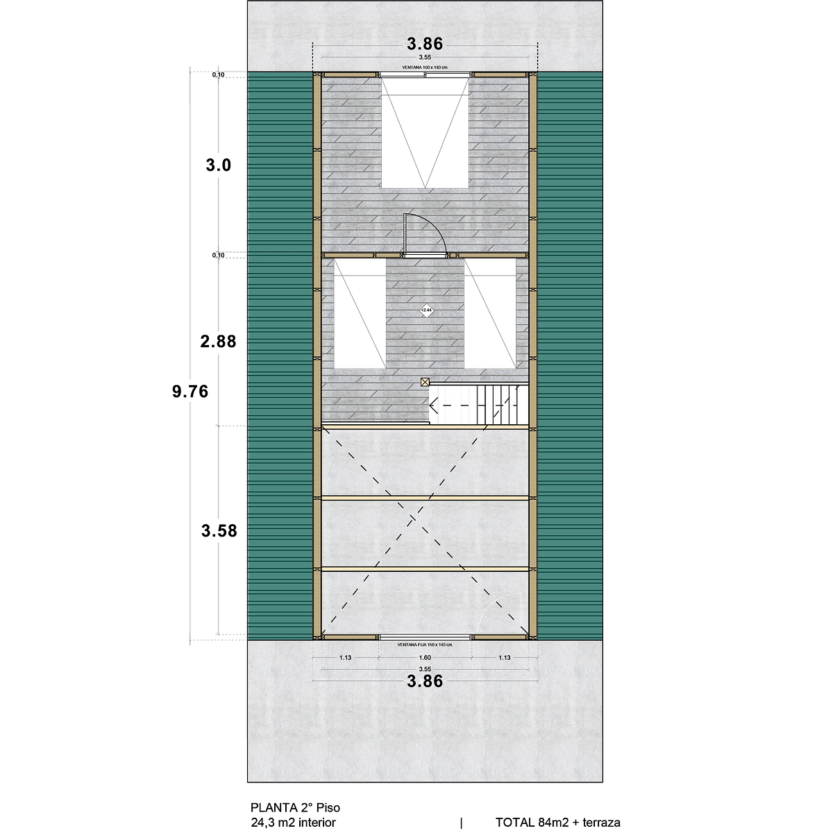 Casas Alpinas PreFabs - Chalet 106m2