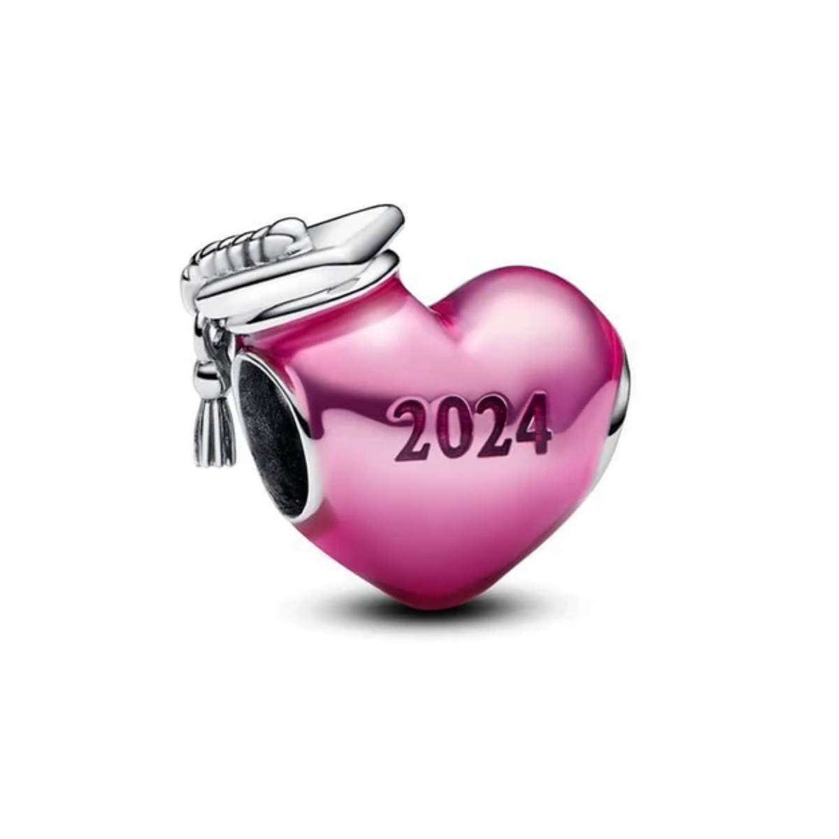 Charm Corazon titulacion rosa 2024
