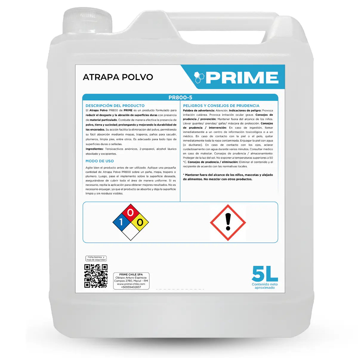 ATRAPA POLVO - ENV 5L | Prime Chile
