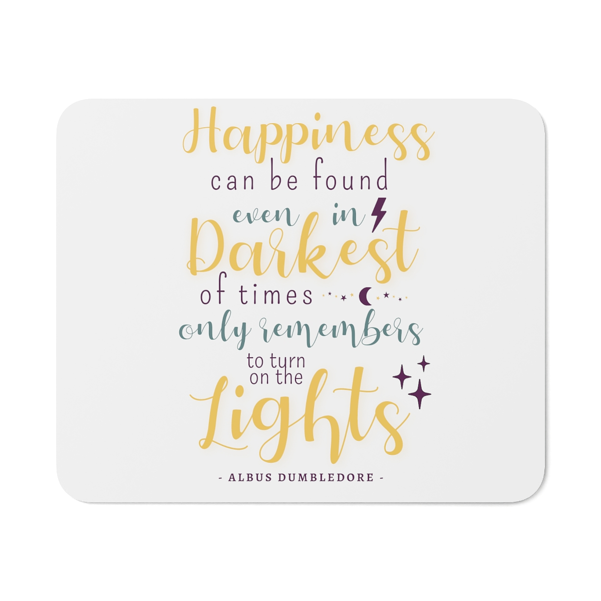 Mouse Pad - Harry Potter - Albus Dumbledore - Happiness C...