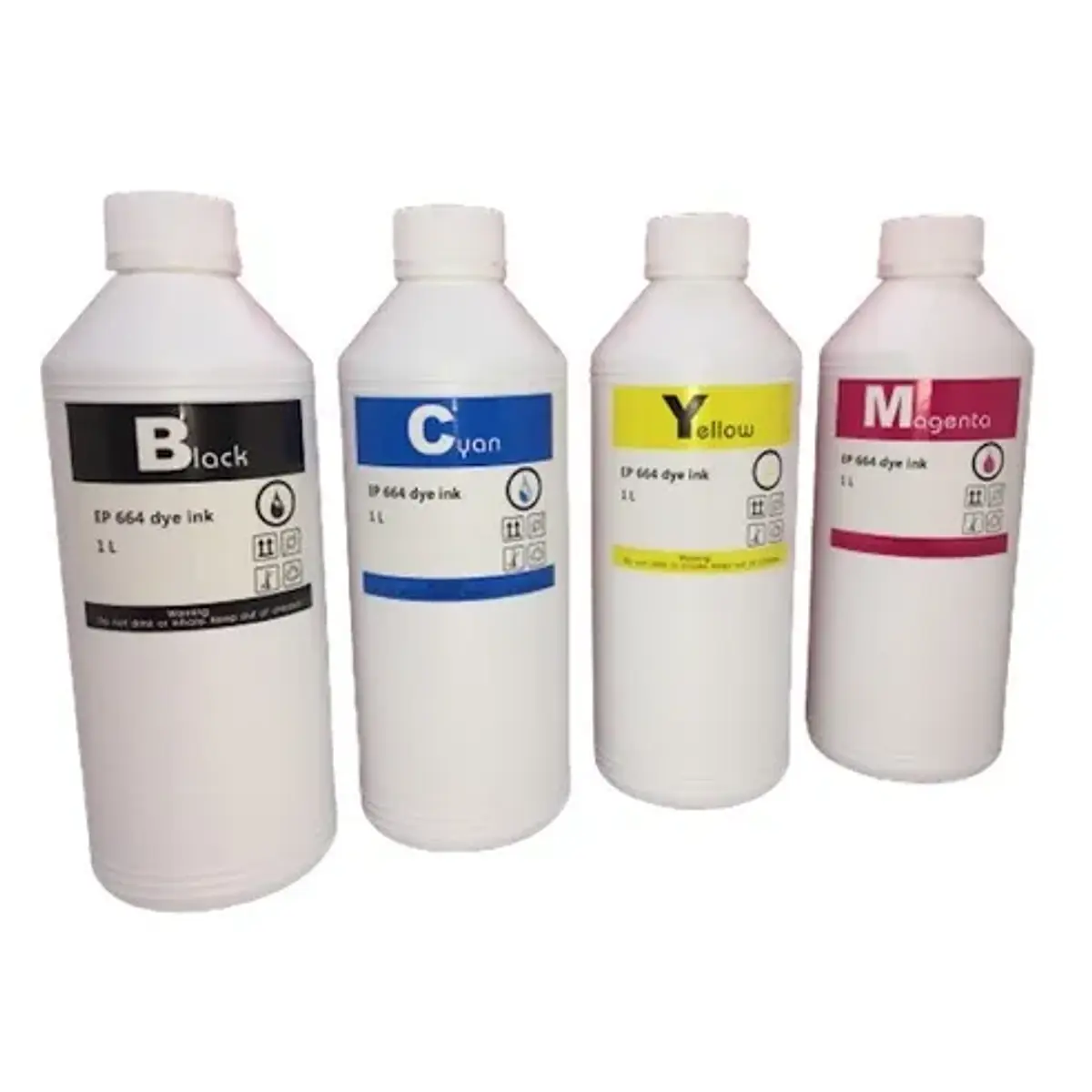 Tinta genérica para recarga pack 4 colores