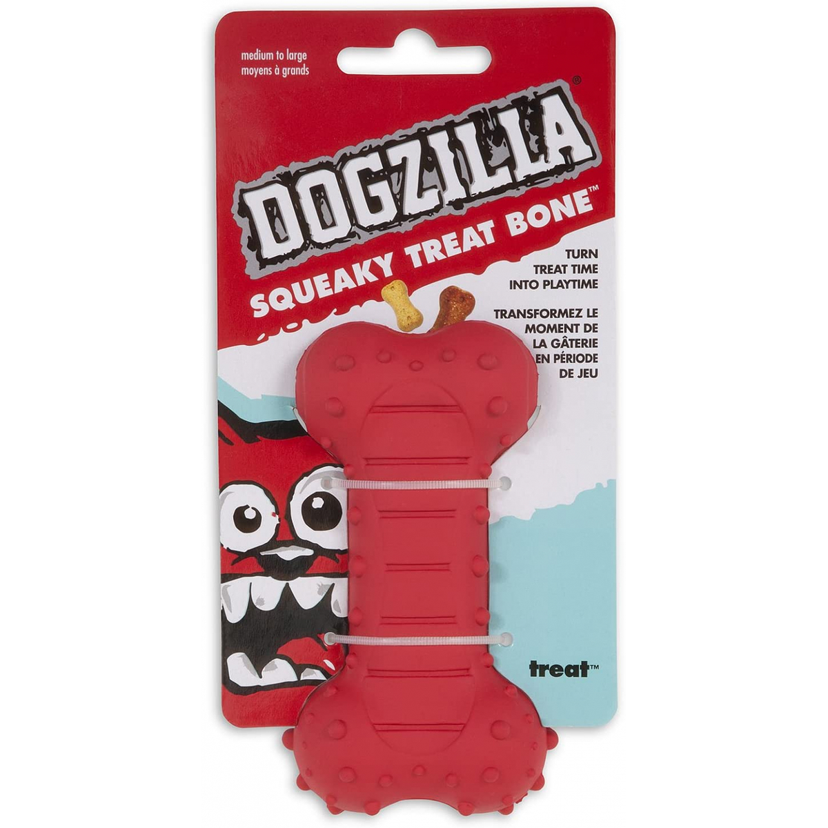 Dogzilla - Squeaky Treat Bone