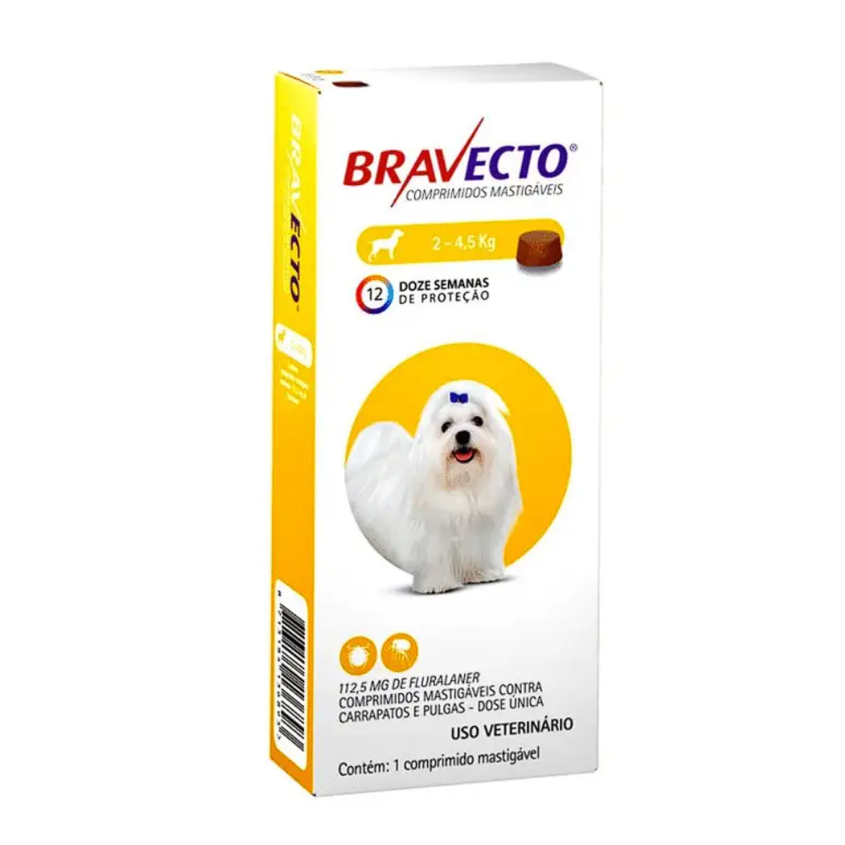 Bravecto 2 a 4,5 kgs