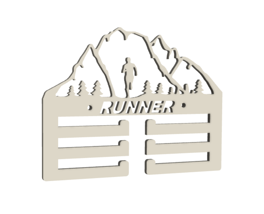 Medallero Running Colgador Para Medallas De Runner A Muro