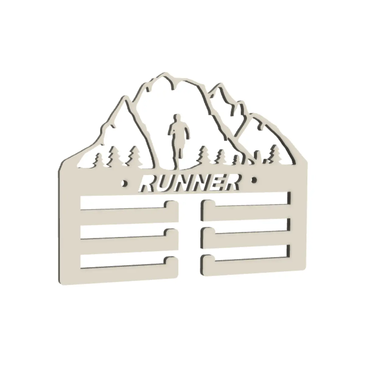 Medallero Running Colgador Para Medallas De Runner A Muro