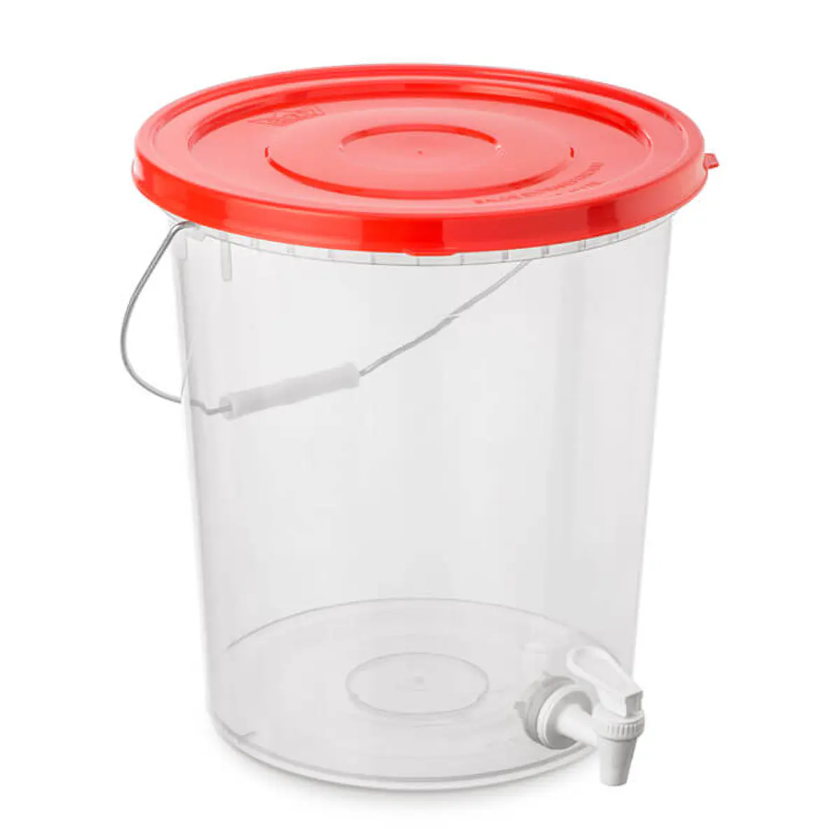 BALDE COMER 12 L. C/TAPA , ASA DE METAL Y CAÑO