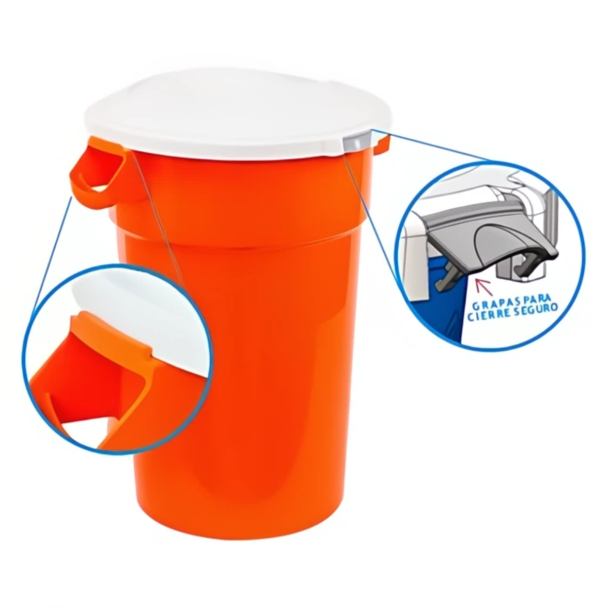 Tacho Super Rey 150 Con Tapa Y Broche - Productos Rey Perú