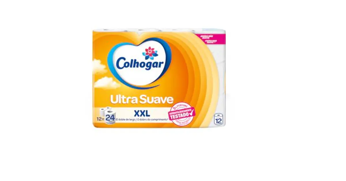 Rolo de papel higiênico Colhogar Ultra Soft XXL