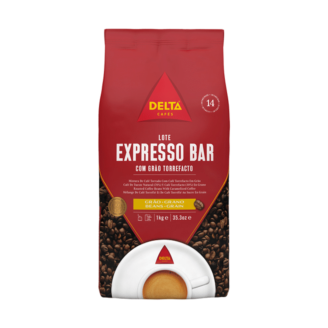 Café Grão Delta Cafés® Expresso Bar com torrefacto 1kg