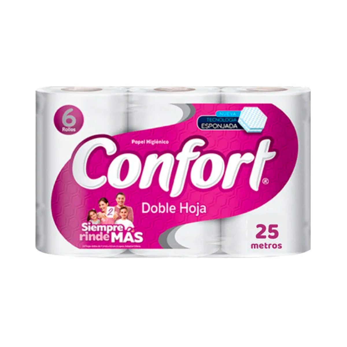 Papel Higienico Confort Doble Hoja 6x25 metros - Prosec