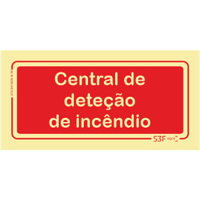 Sinal de Central de Deteção de Incêndio