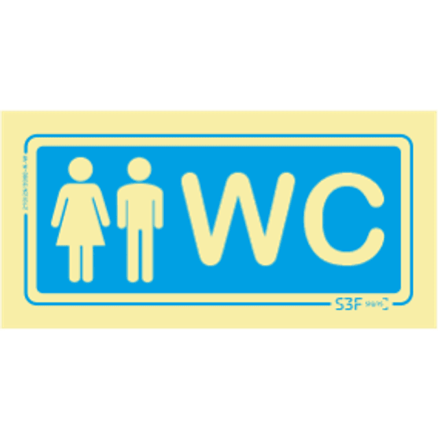 Sinal de Informação de WC Misto