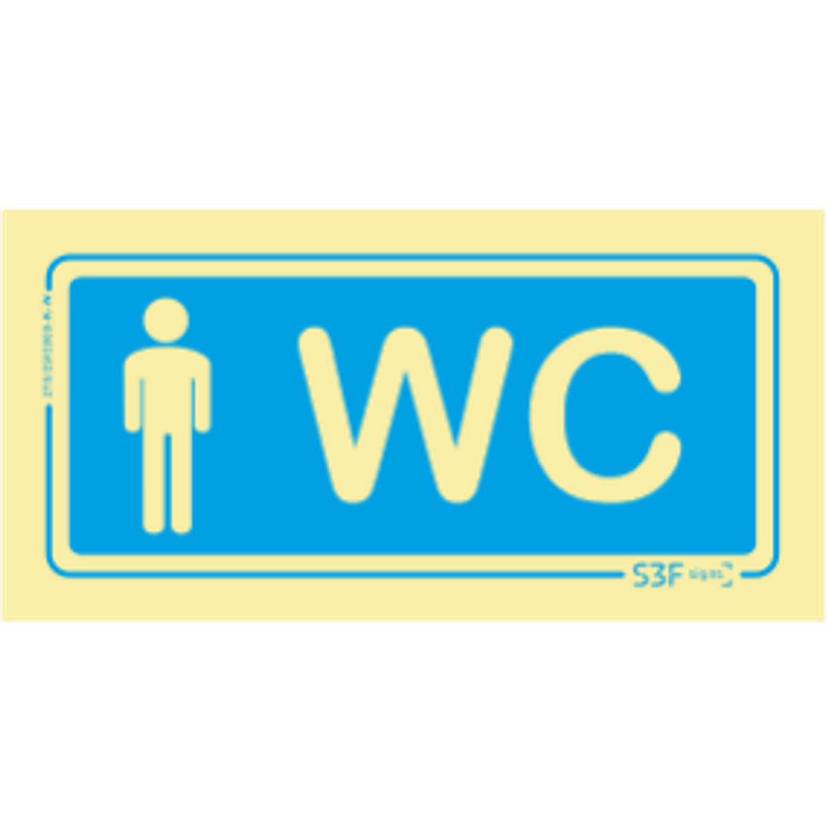 Sinal de Informação de WC Masculino