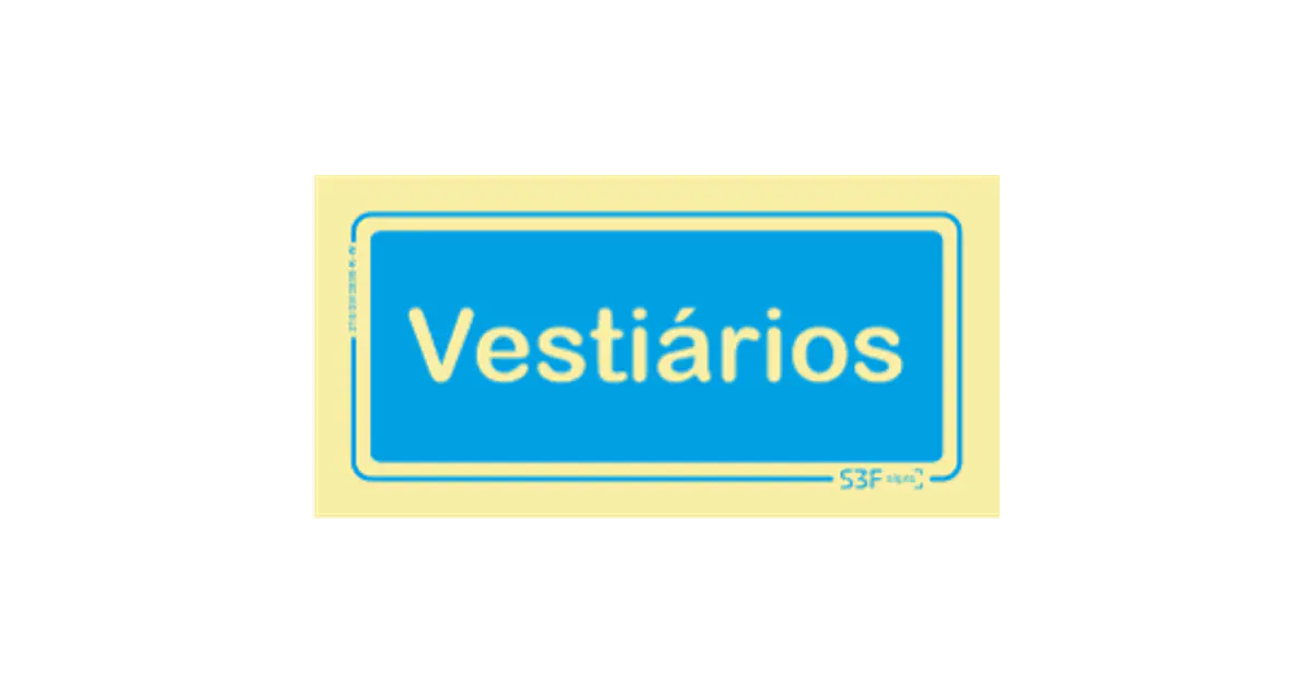 Sinal de Informação de Vestiários