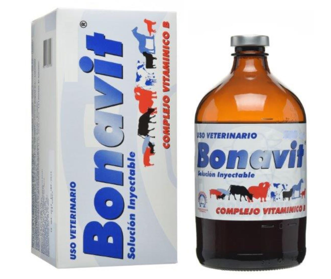 Bonavit Inyectable Vitaminas Bovinos Y Otros Animales 500Ml
