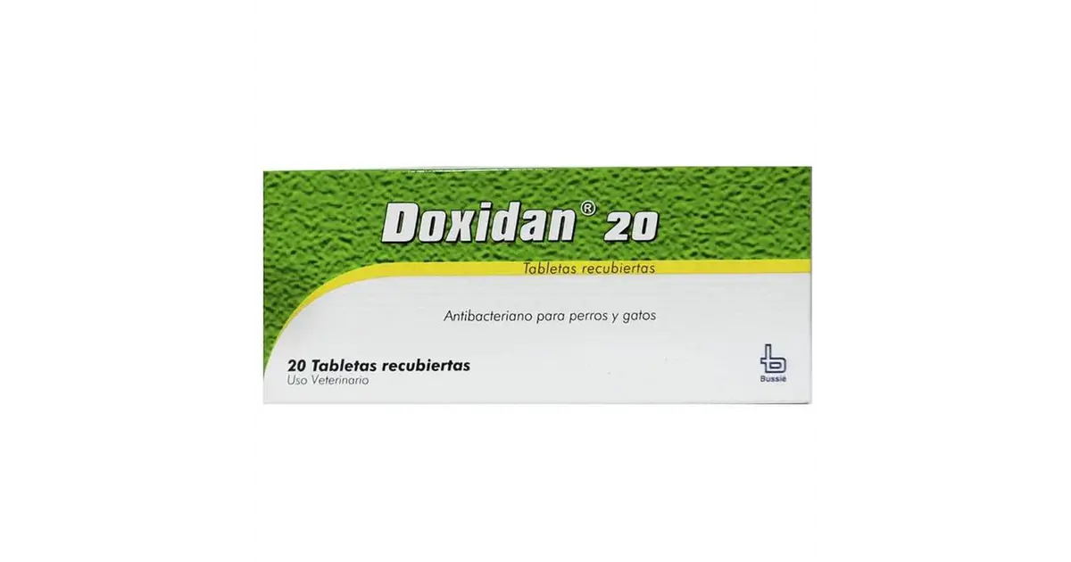 Doxidan 20 Antimicrobiano Perros Gatos X 20 Tabletas