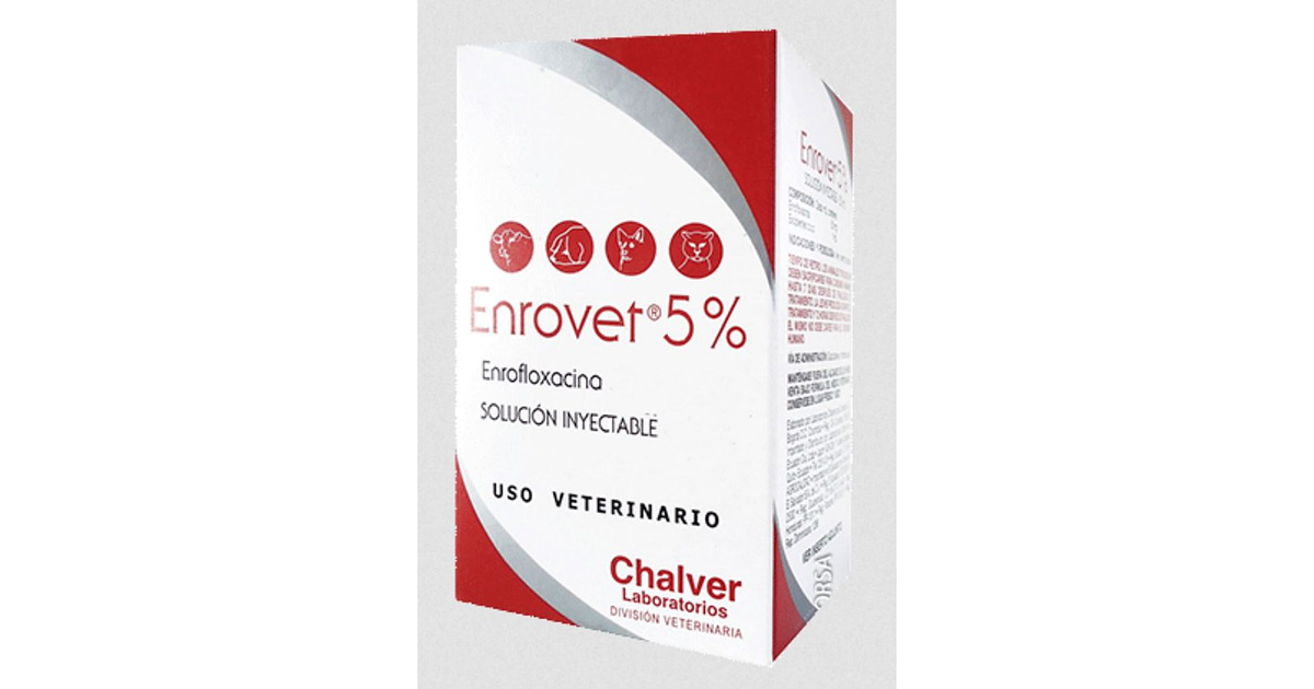 Enrovet 5 Antibiotico Inyectable Perros Gatos 100Ml