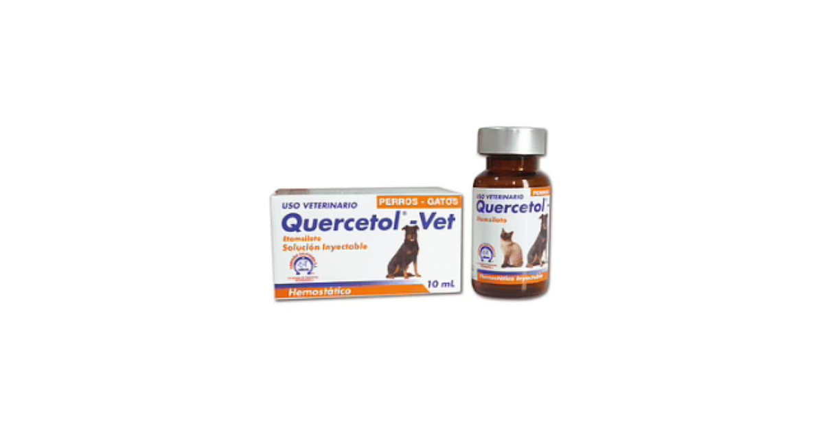 Quercetol Hemostatico Inyectable Perros Gatos 10Ml