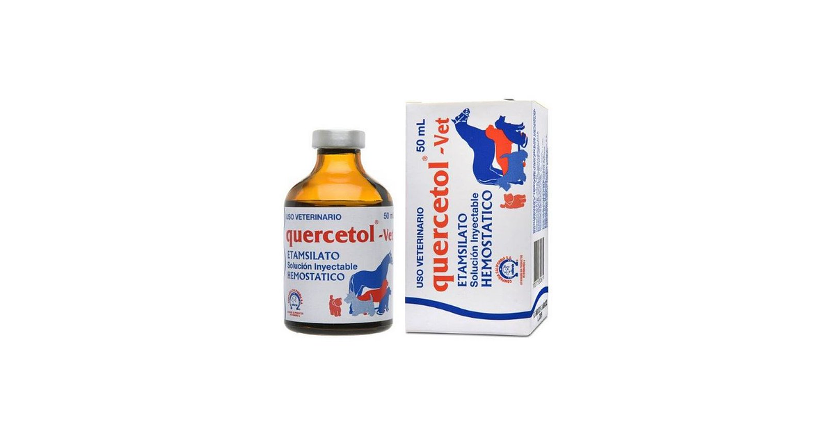 Quercetol Hemostatico Inyectable Perros Gatos 50Ml
