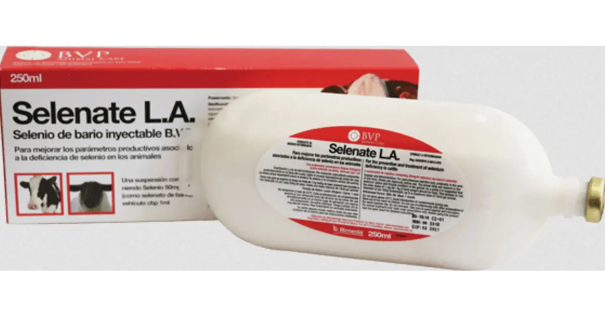 Selenate L.A Mineral De Selenio Inyectable Ganado 250Ml