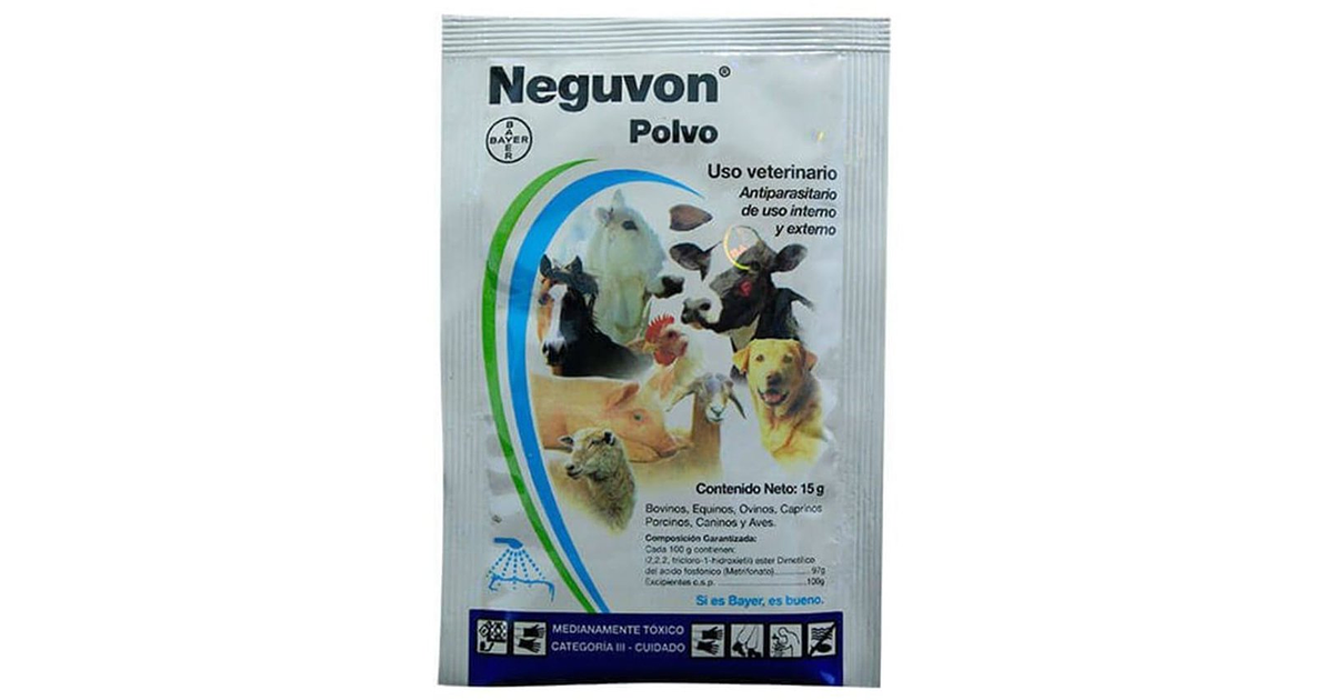 Neguvon Antiparasitario Externo Perros Polvo 15G