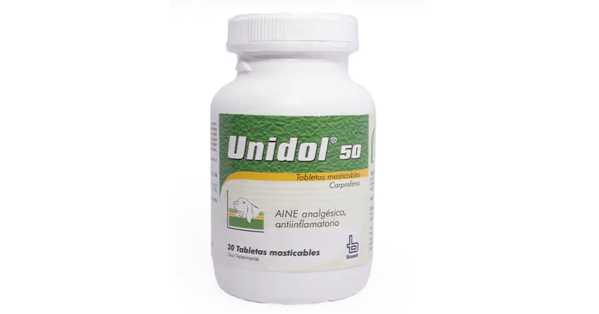 Unidol 50 Analgesico Antiinflamatorio Perros Y Gatos 30Tab