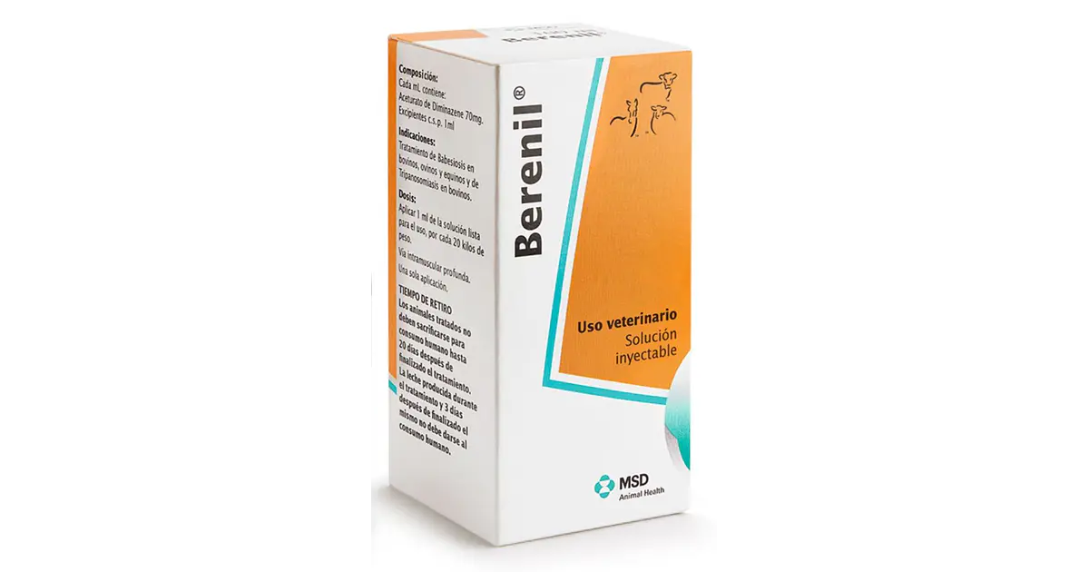 Berenil Solucion Inyectable x20ml