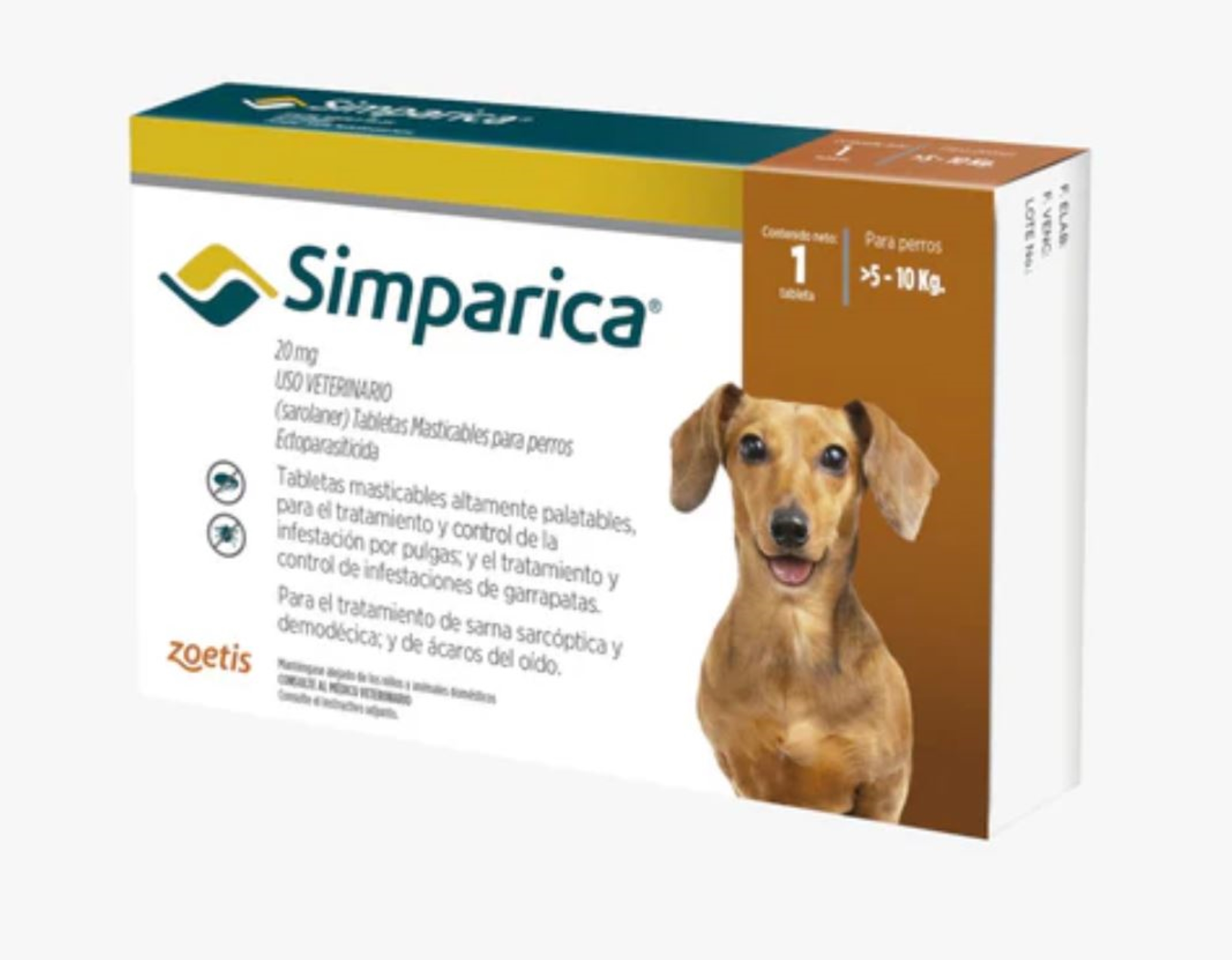 Simparica 20 Mg Caja 1Tab Zoetis