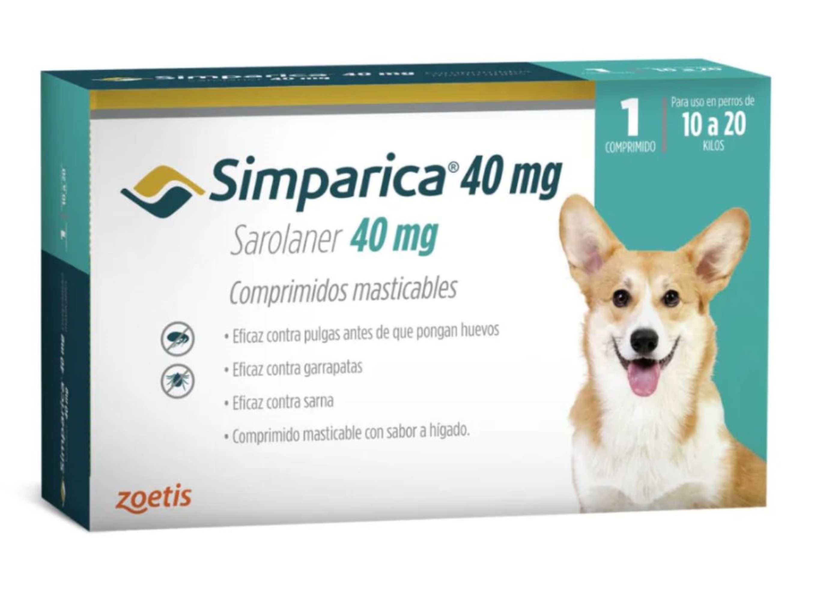 Simparica 40 Mg Caja 1Tab Zoetis
