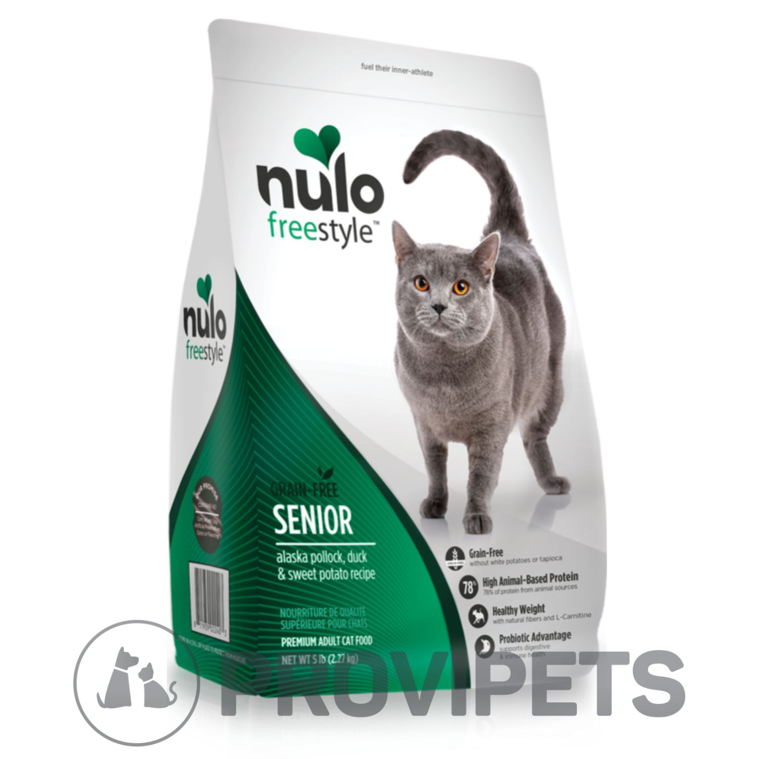 Nulo Gatos Fs Grain Free Senior Alaska Pato Batata 12 Lb