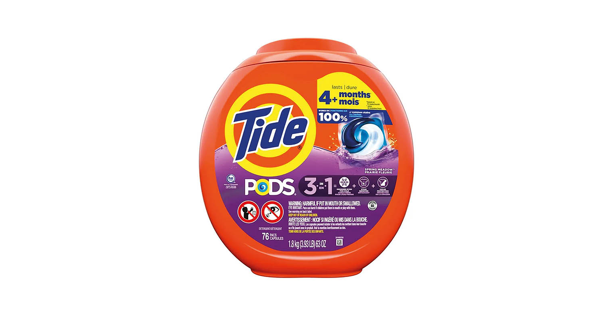 Detergente en cápsulas Tide Spring Meadow (76 unidades)