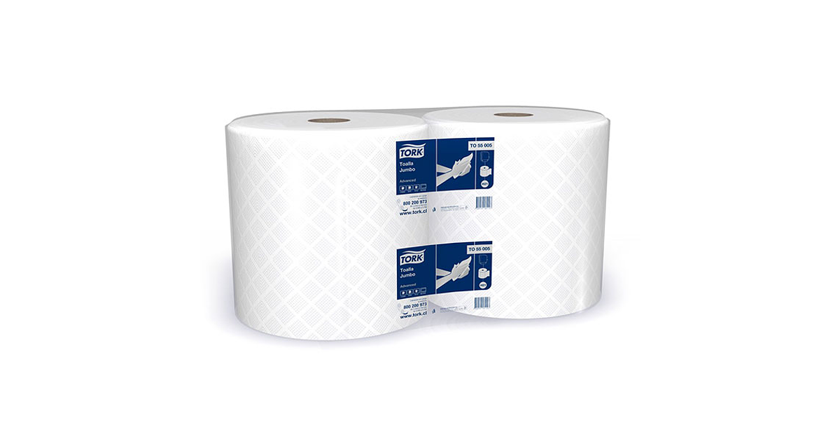 Toalla de papel 280 metros hoja simple (2 unidades)