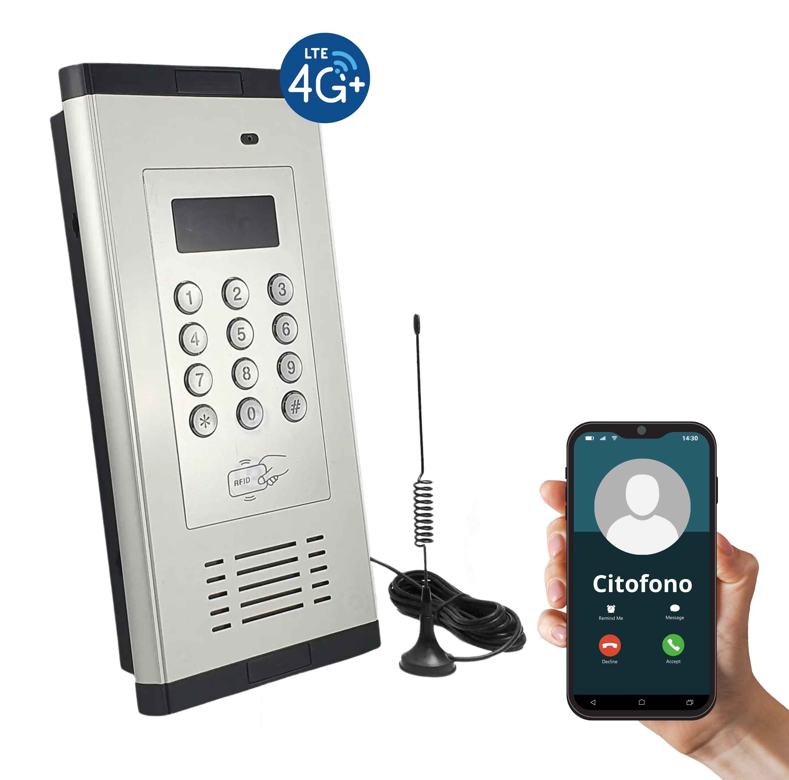 Citófono Inalámbrico 4G para condominios, hasta 1.000 usuari